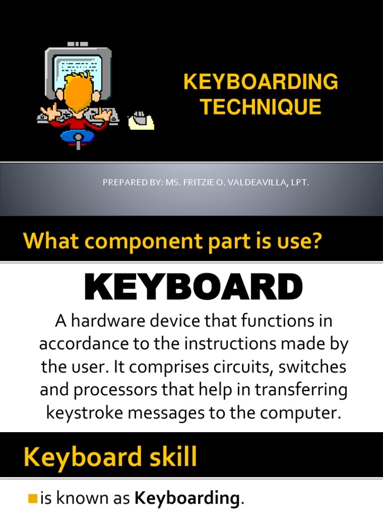Keyboarding Technique | PDF | Computer Keyboard | Control Key