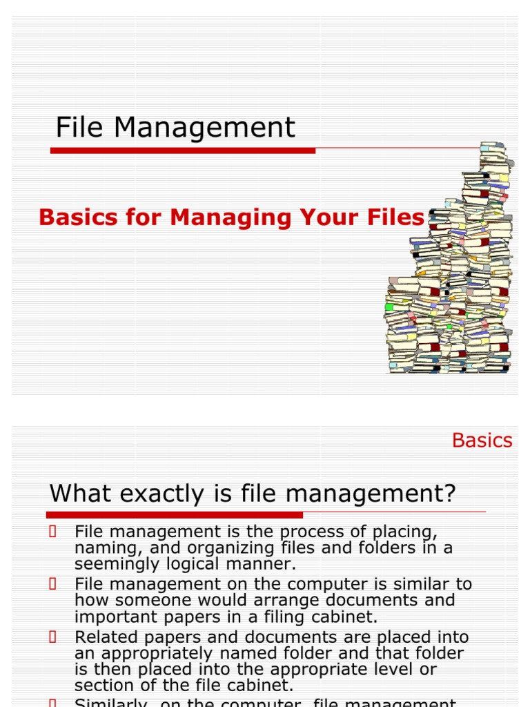 File Management | PDF | Computer File | Icon (Computing)