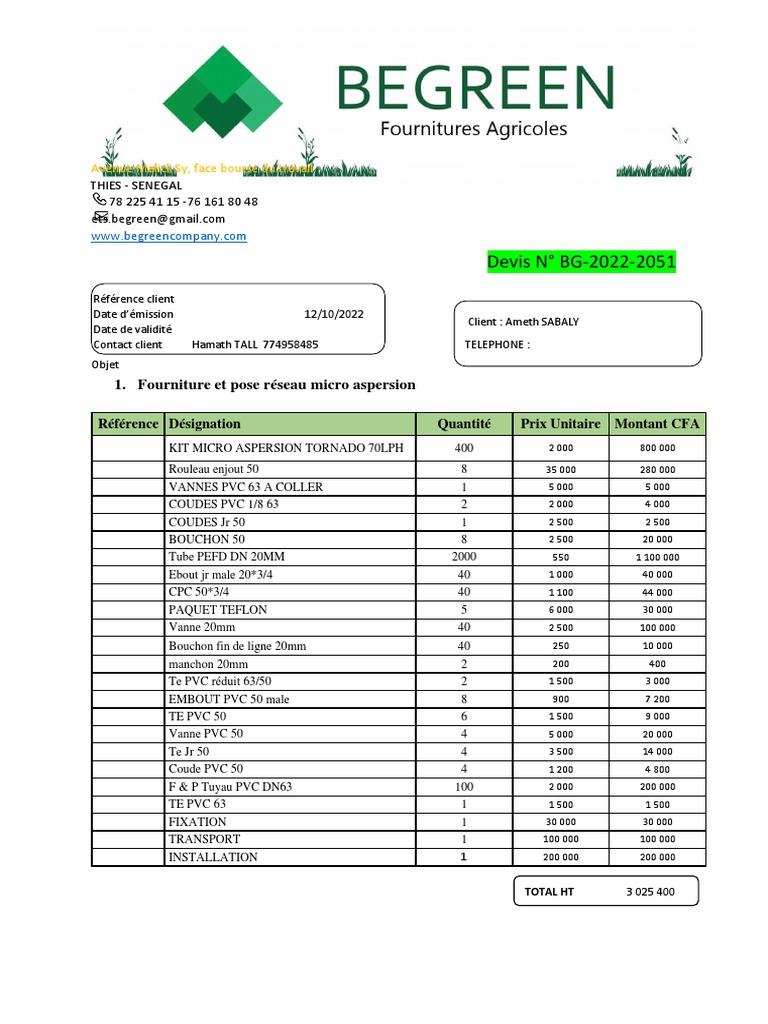 Devis Sabaly vf01 | PDF