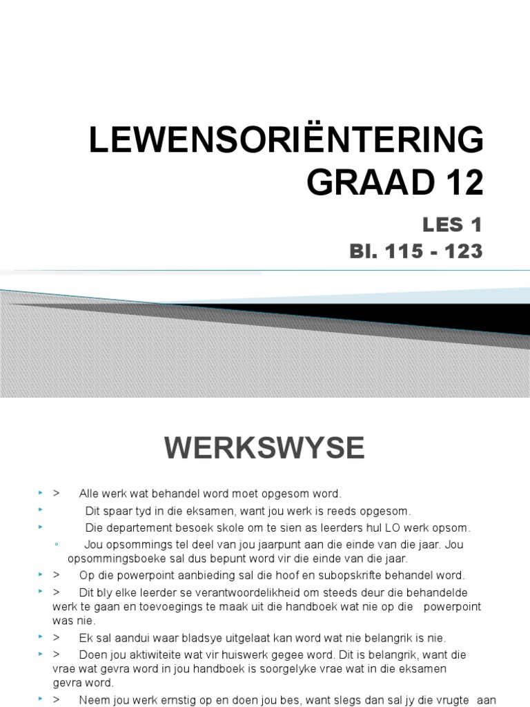 LO Graad 12 BL 115 - 123 | PDF