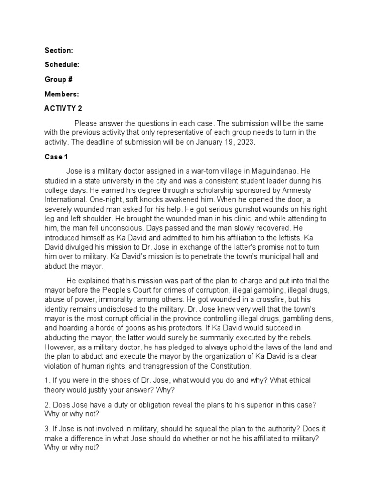 Activty 2 | Download Free PDF | Confidentiality | Justice