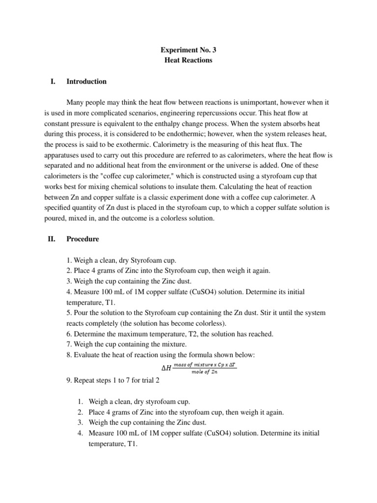 Laboratory Report 3 Group 6 | PDF | Thermodynamics | Quantity