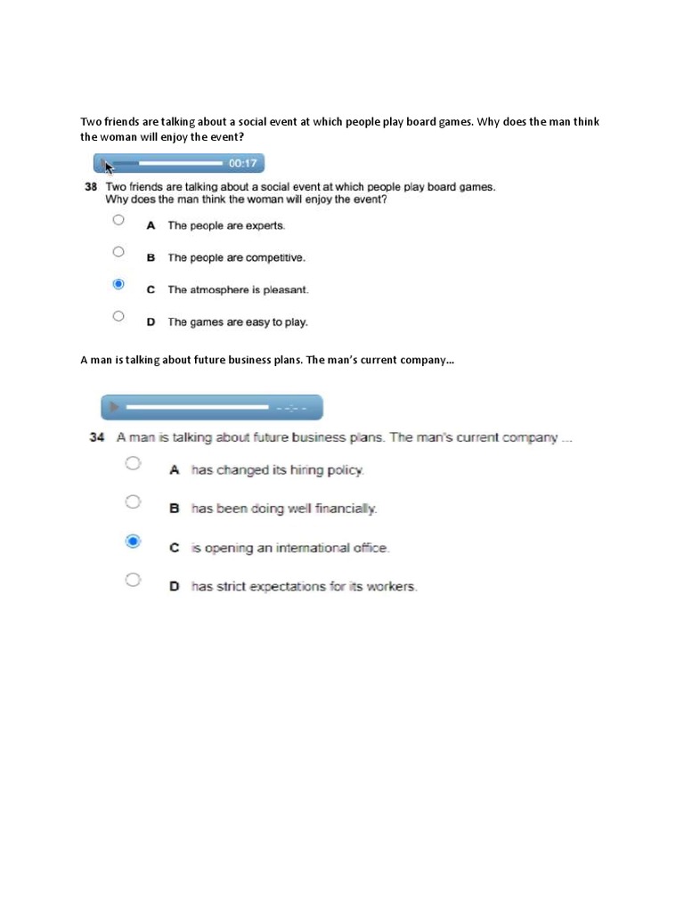 Listening Section V8 | PDF