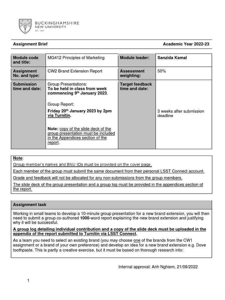 MG412 CW2 Assignment Brief 2022-23 | PDF MG412 CW2 Assignment Brief 2022-23 | PDF