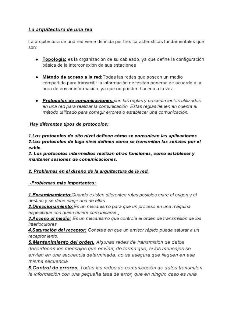 Resumen Redes Unit 2 | PDF | Red de computadoras | Modelo osi