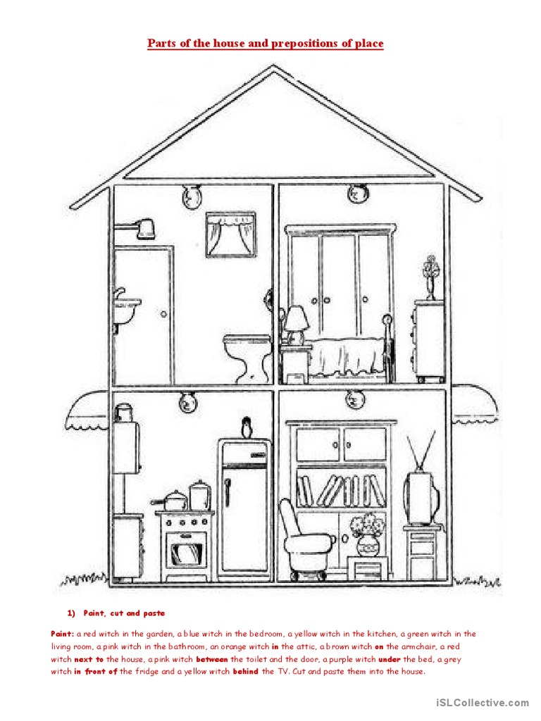 Parts of The House and Prepositions | PDF