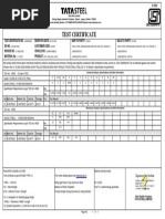 Jindal SS 304 Material Test Certificate | PDF | Stainless Steel ...