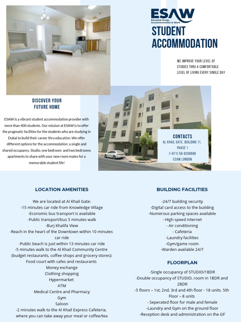 Esaw Student Accomodation Offer! | PDF