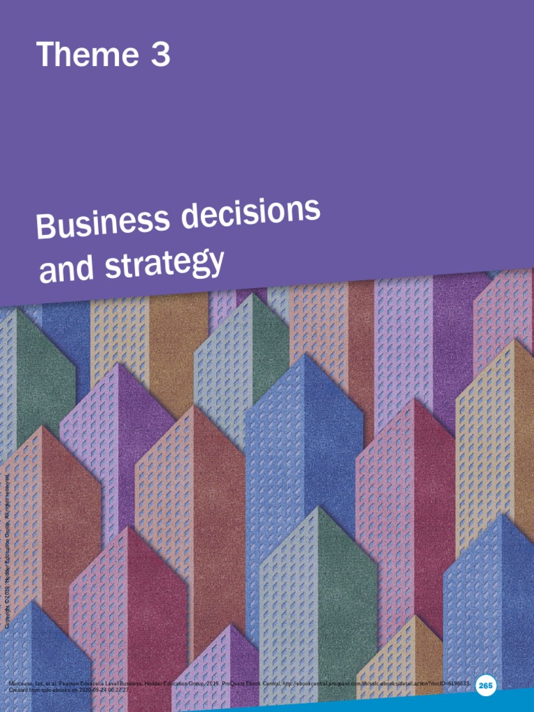 Theme 3 Business Decisions and Strategy | PDF | Tesco | Evaluation
