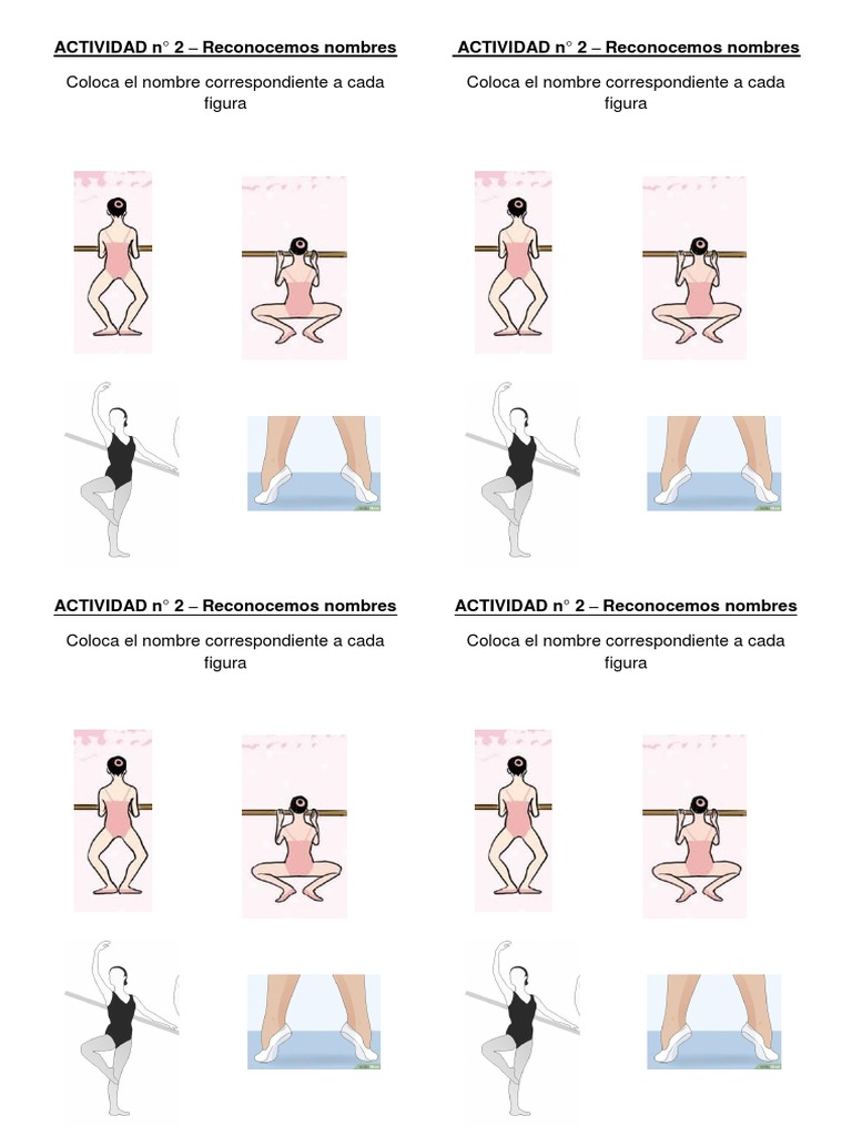 ACTIVIDAD n2 - Plié, Relevé Passé | PDF
