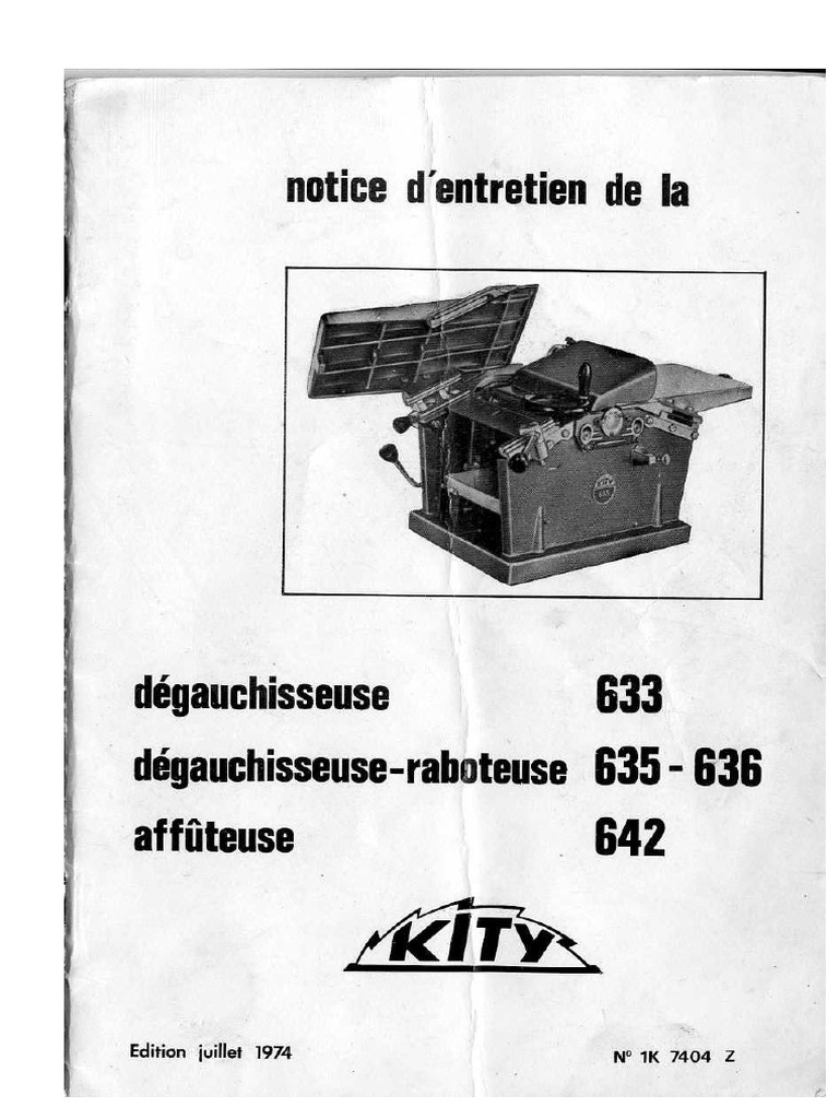 Degauchisseuse Kity 635 636 | PDF