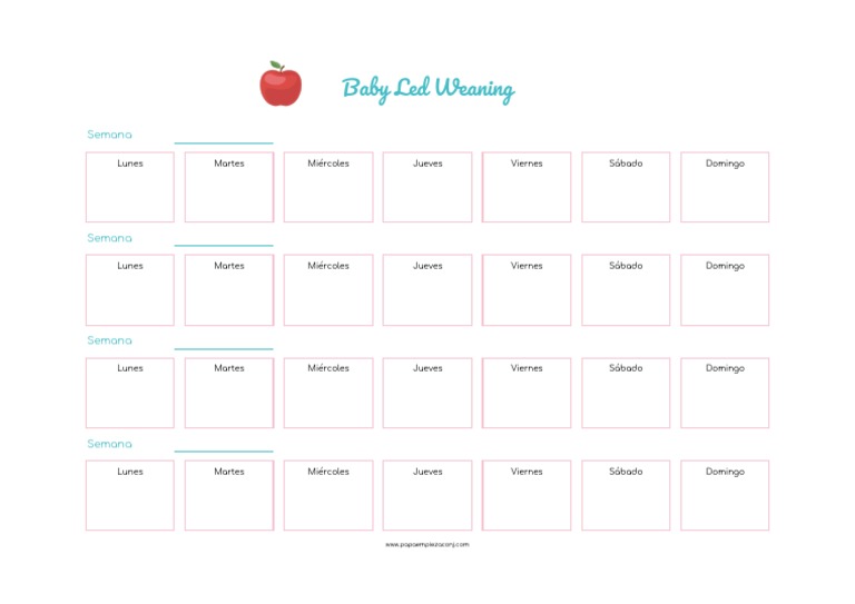 Alimentación Complementaria Menú ESP | PDF