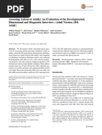 GQ-ASC for Adult Women Screening | PDF | Autism Spectrum | Autism