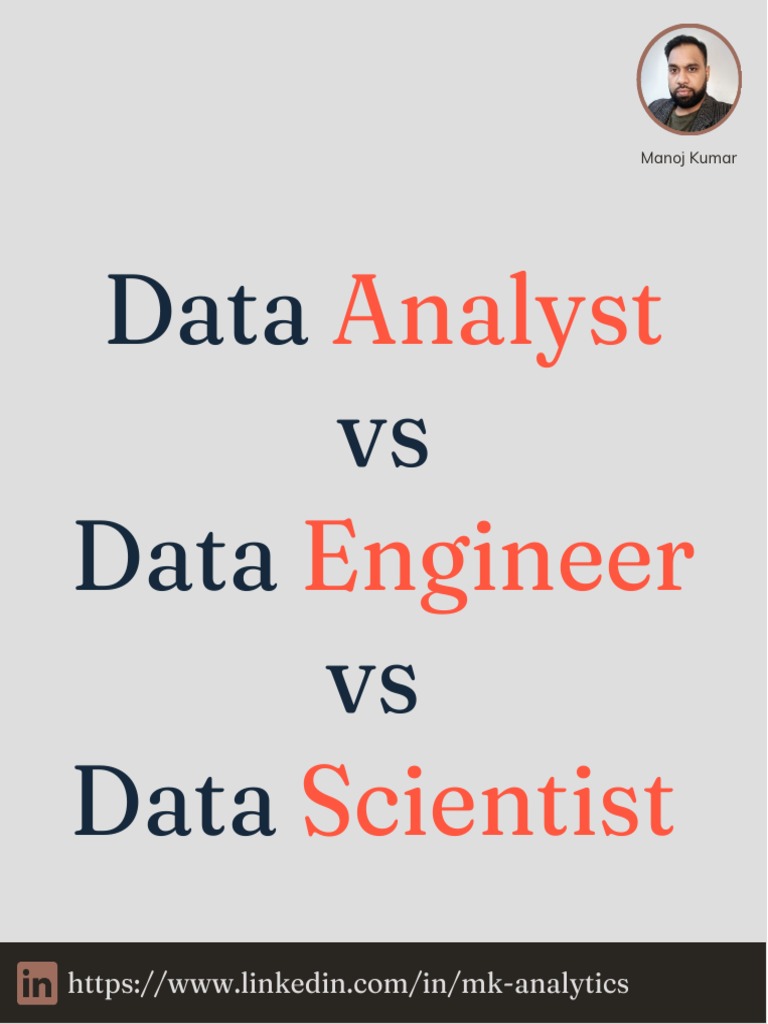 Data Analyst vs Engineer vs Scientist | PDF