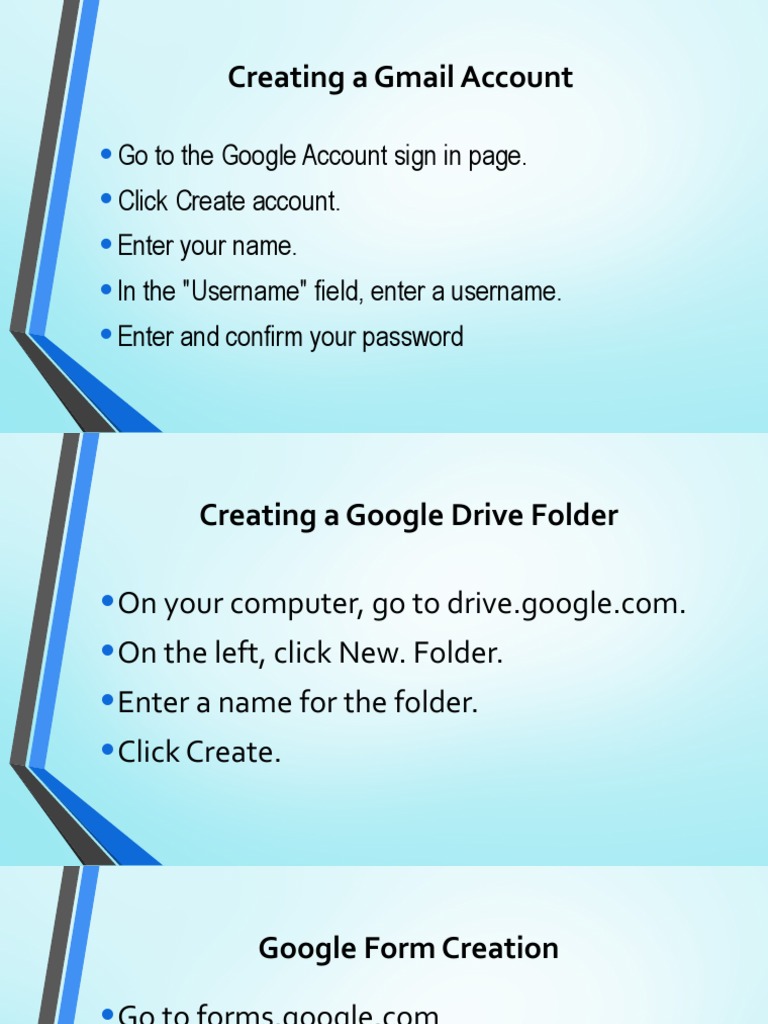 Creating A Gmail Account | PDF | Icon (Computing) | Page Layout