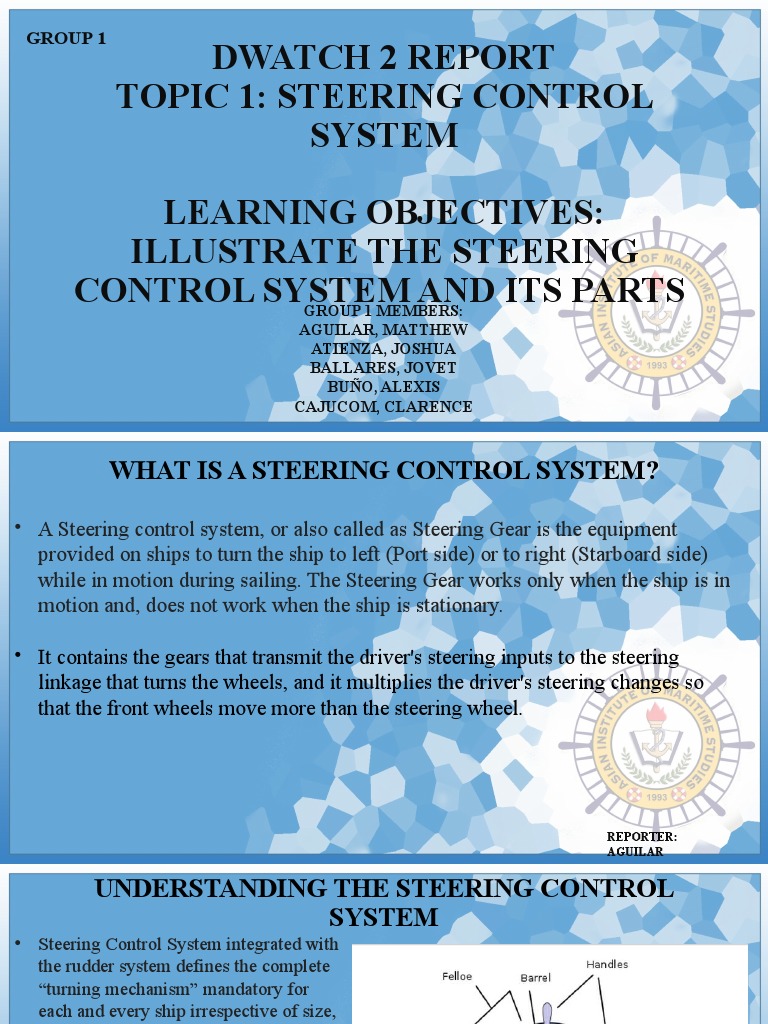 Group 1 Steering Control System | PDF