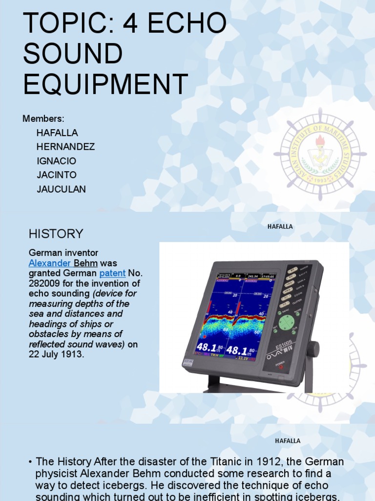 Echo Sounder Group 4 | PDF