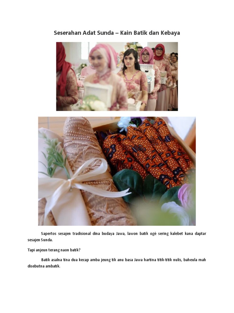 Seserahan Adat Sunda | PDF