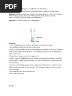 Biology Lab Report Matriculation | PDF | Experiment