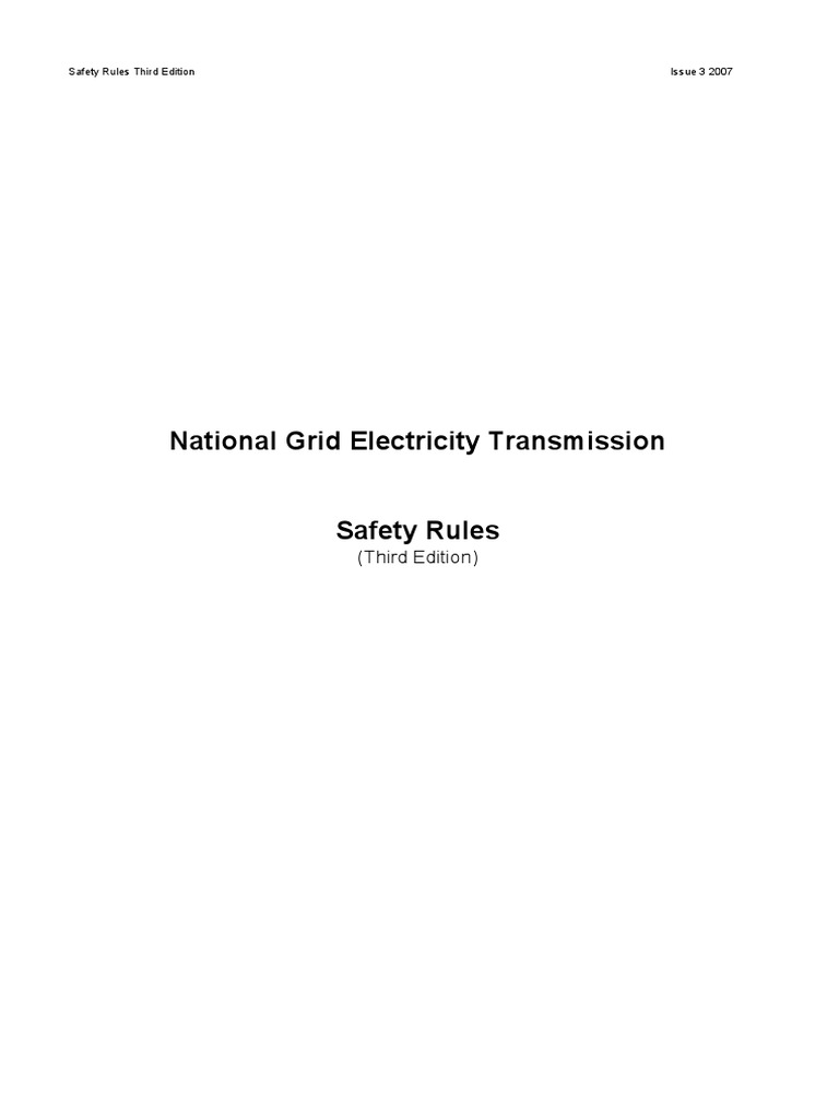 Safety Rules Final v3 | PDF | Safety | Occupational Safety And Health