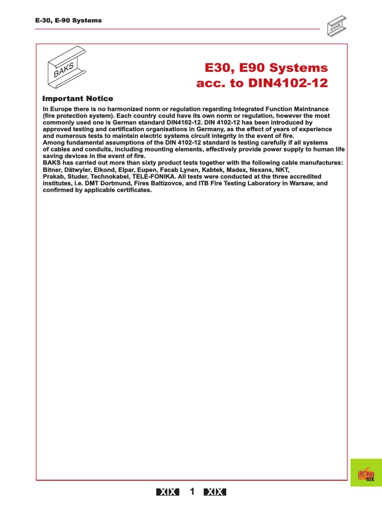 BAKS E90 Eng 19-E901 | PDF | Screw | Electrical Wiring