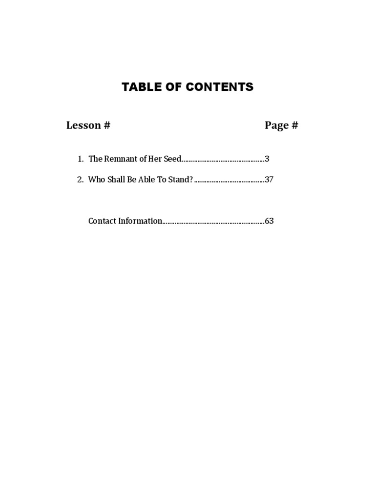 Study Notes The Remnant Of Her Seed Without Bohr Highlights Pdf