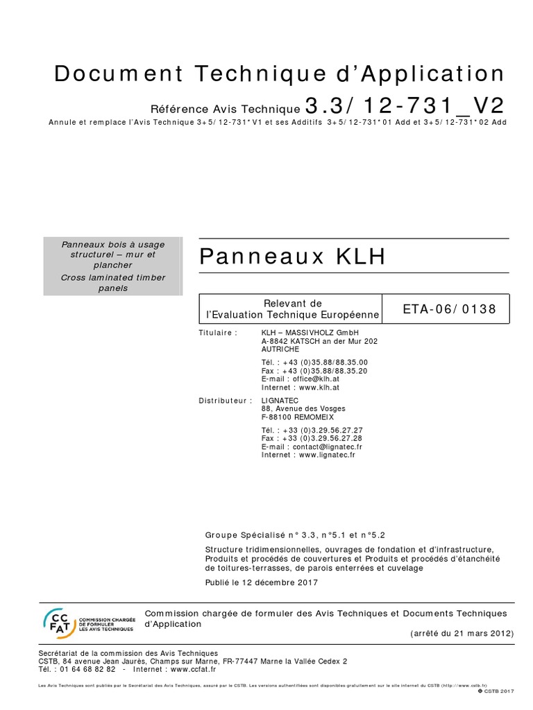 Dta KLH 3 5 12 731 V2 | PDF