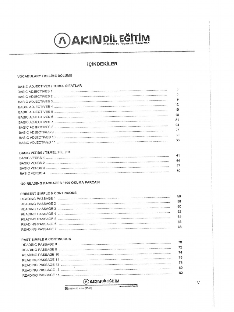 Akın 100 Reading | PDF