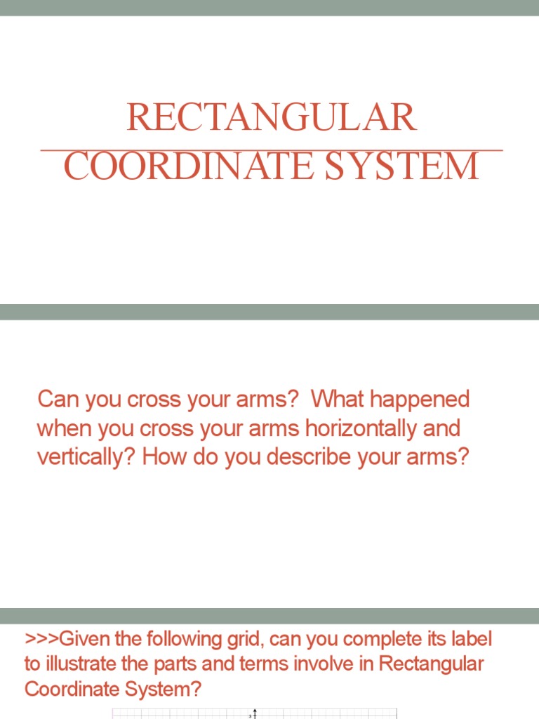 Rectangular Coordinate System | PDF | Cartesian Coordinate System ...