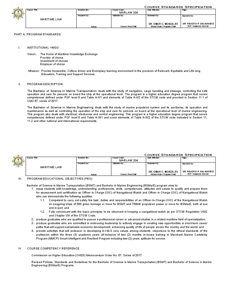MARLAW Part ABCD (New Format) | PDF