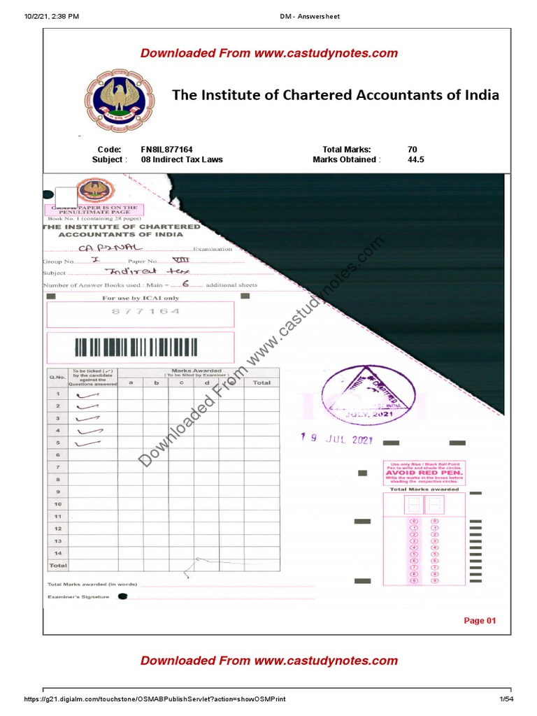 CA Final IDT AIR 15 July21 Certified | PDF | Taxes | Government Finances