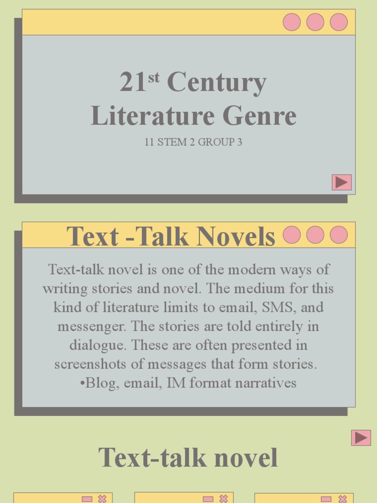 21st Century Text-Talk Novels Overview | PDF | Science Fiction | Novels