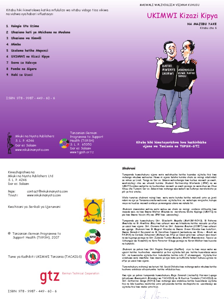 Kitabu 6 UKIMWI Na Kizazi Kipya | PDF