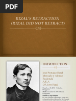 Balaguer's Testimony on Rizal's Retraction | PDF | Burial | Catholic Church