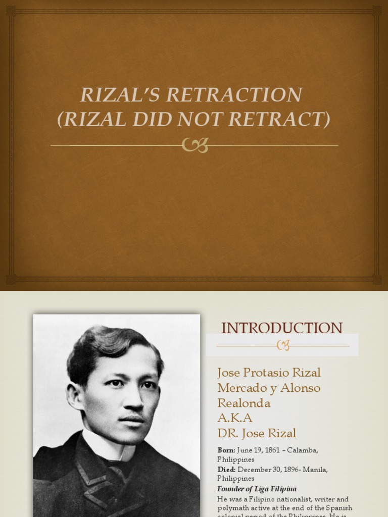 Retraction of Rizal | PDF | Philippines