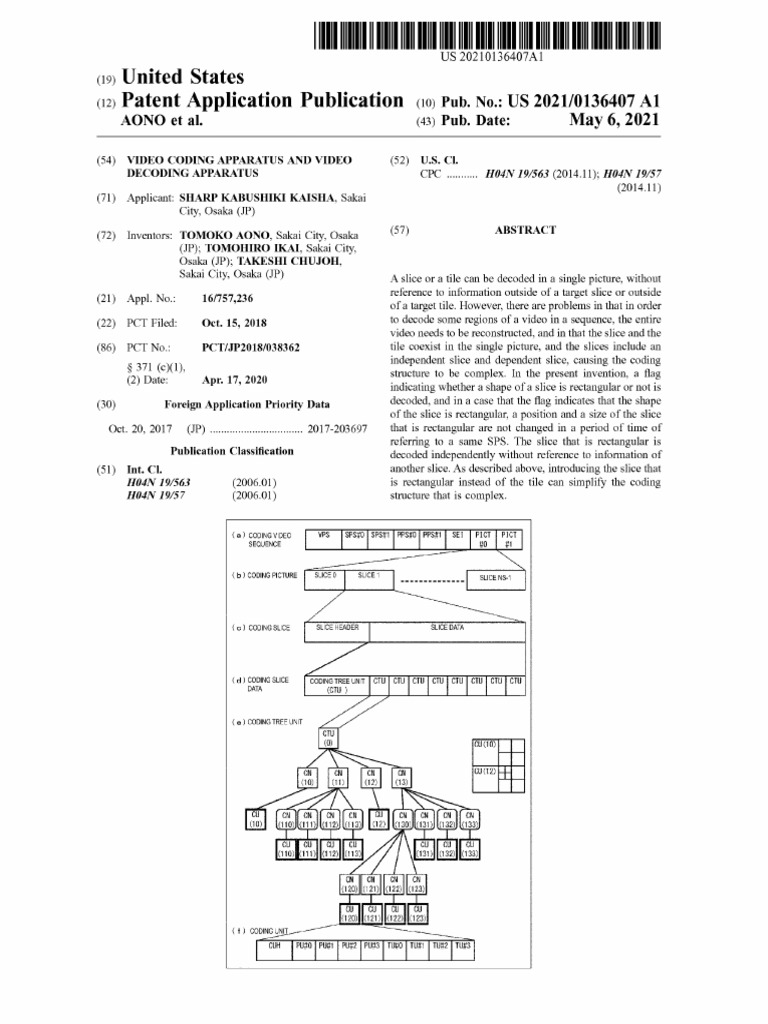 US20210136407A1 | PDF | Codec | Film And Video Technology