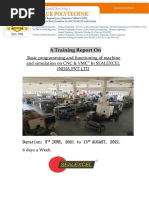 CNC Project Report | PDF | Numerical Control | Mechanical Engineering