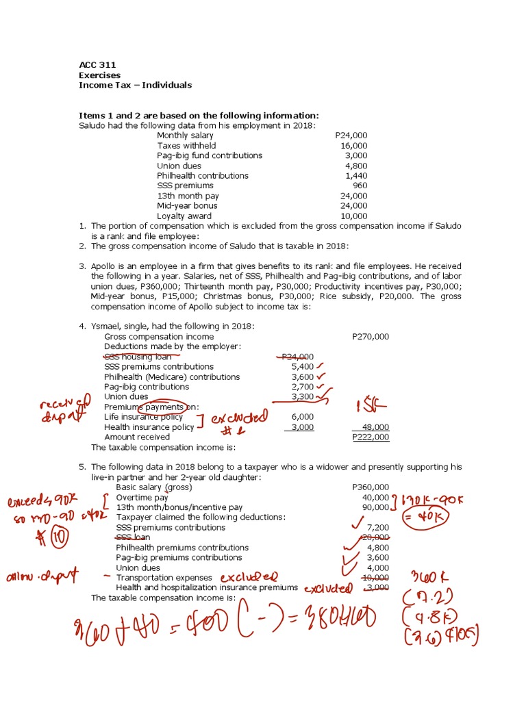 ACC311 Exe 012022 | PDF