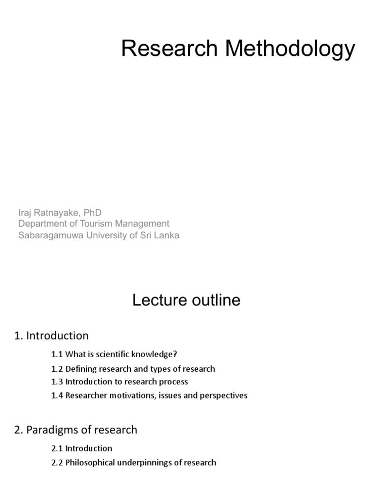 Research Methodology | PDF