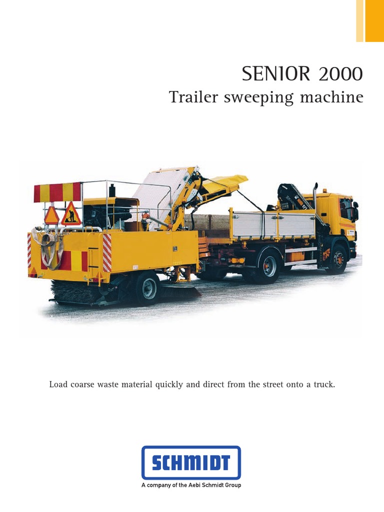 Schmidt - Senior 2000 - Trailer Sweeping Machine | PDF | Truck ...