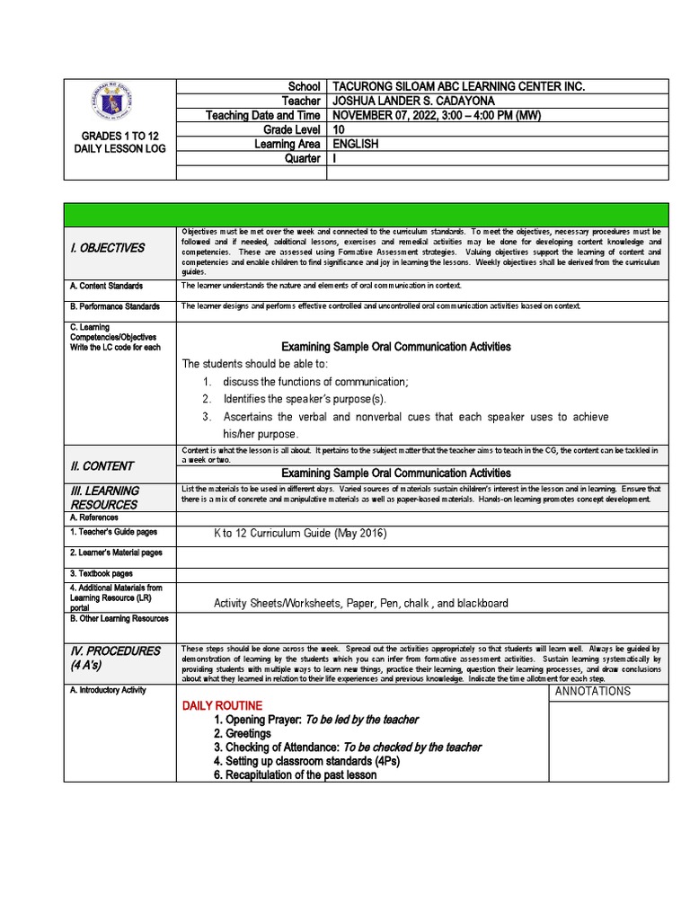 Oral Comm Functions of Communication LP | Download Free PDF | Learning ... Oral Comm Functions of Communication LP | Download Free PDF | Learning ...