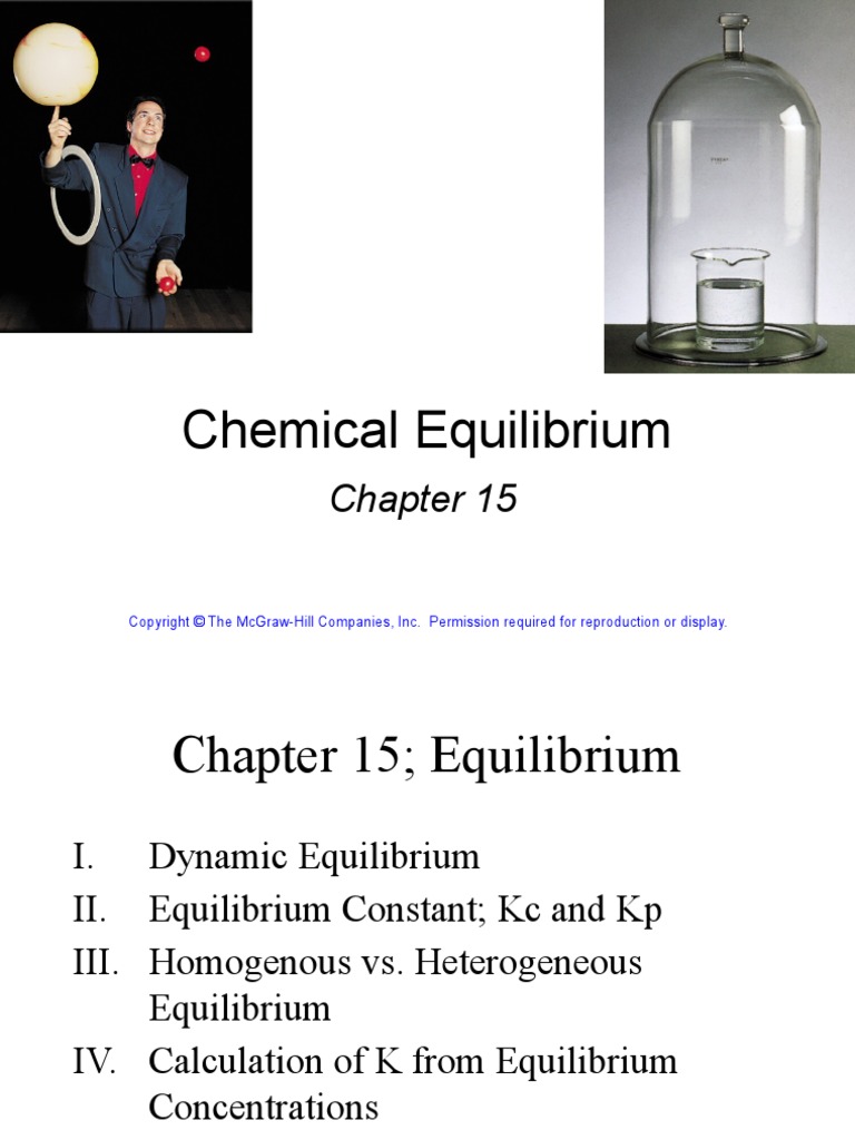 Chapt15 Equilibrium | PDF | Chemical Equilibrium | Analytical Chemistry