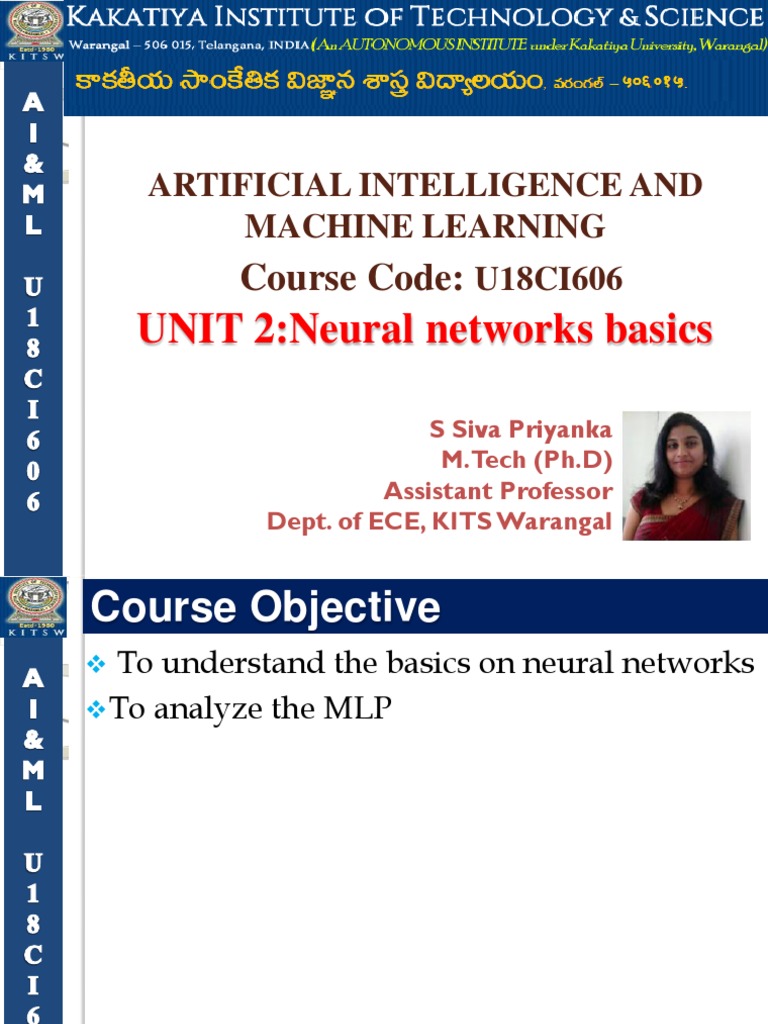 UNIT II Basic On Neural Networks | PDF | Artificial Neural Network ...