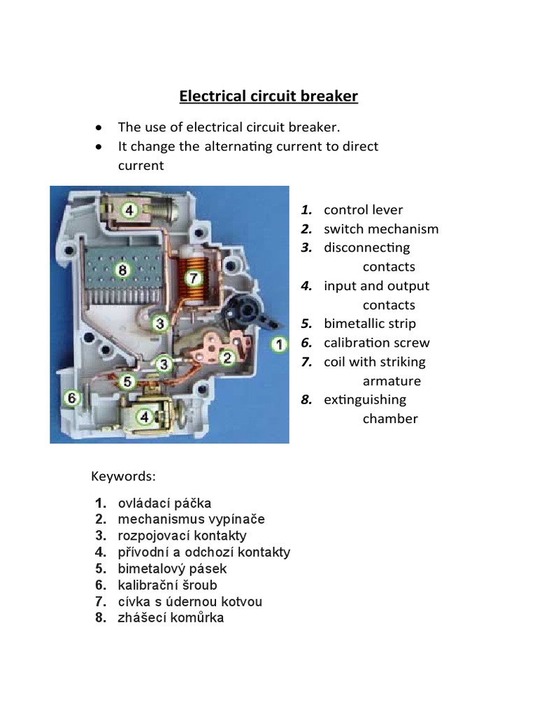 Electrical Circuit Breaker | PDF