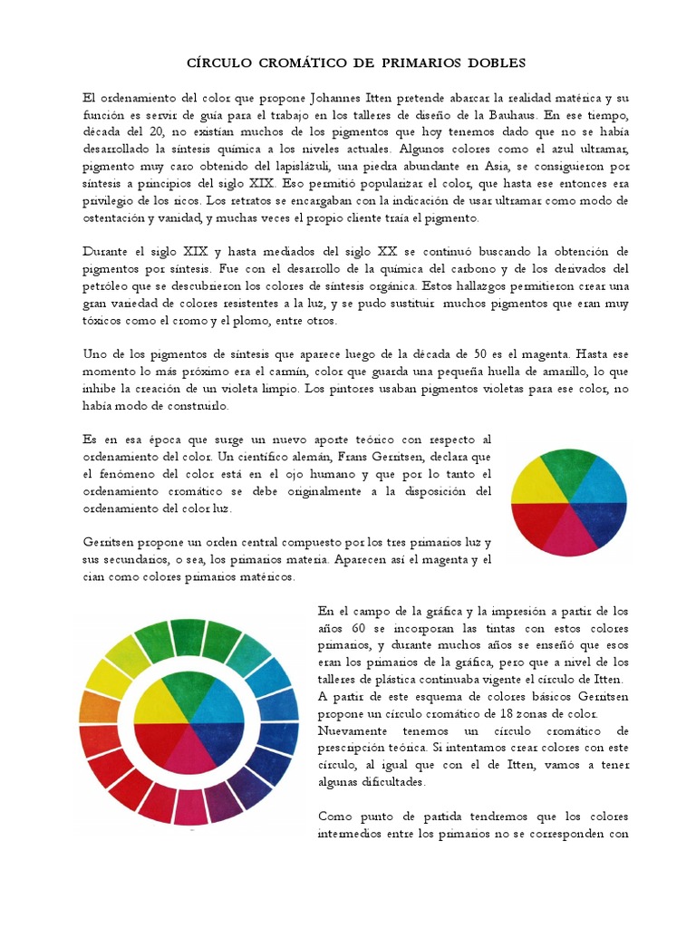 Un Circulo Cromatico Practico | PDF | Color | Amarillo