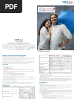 Tata AIA Param Raksha Life Pro Leaflet | PDF | Insurance | Life Insurance