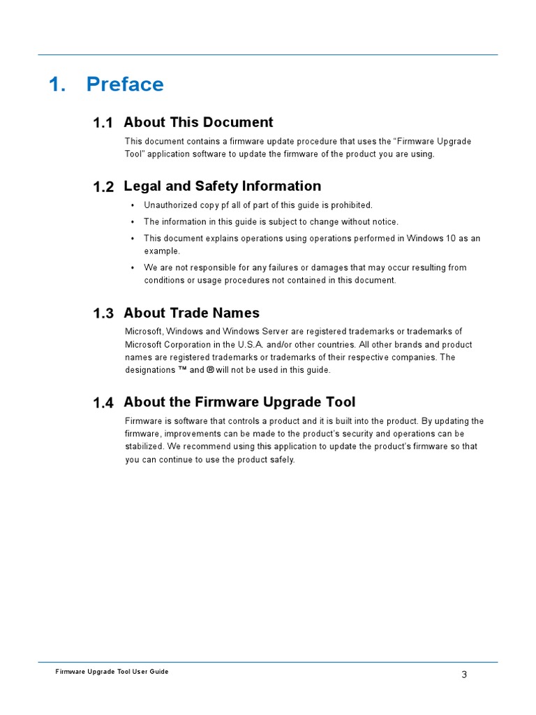 Firmware Upgrade Tool User Manual-3 | PDF