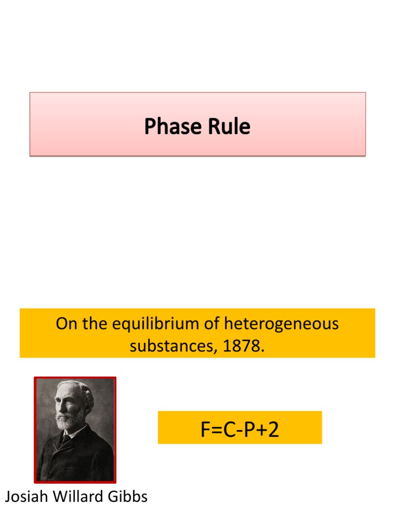 Phase Rule | Download Free PDF | Phase Diagram | Phase Rule