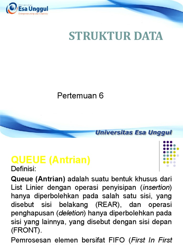 Struktur Data Pertemuan 6 | PDF