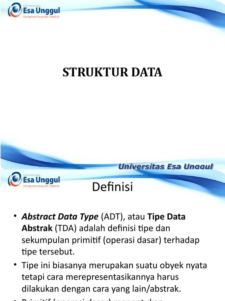 Struktur Data dan Tipe Data Abstrak | PDF Struktur Data dan Tipe Data Abstrak | PDF